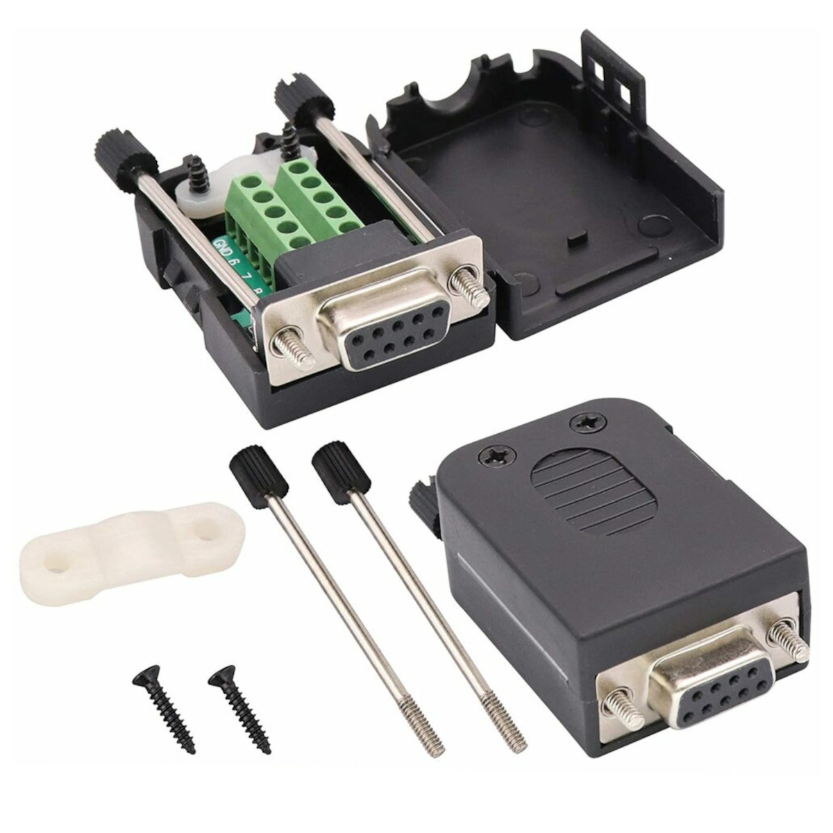 Probots DB9 Male to Screw Terminal Breakout with Case Buy Online Buy ...