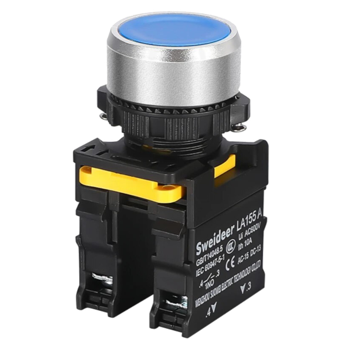 Probots Promax LA155A 10A 22mm Flat Round Head Push Button Momentary ...