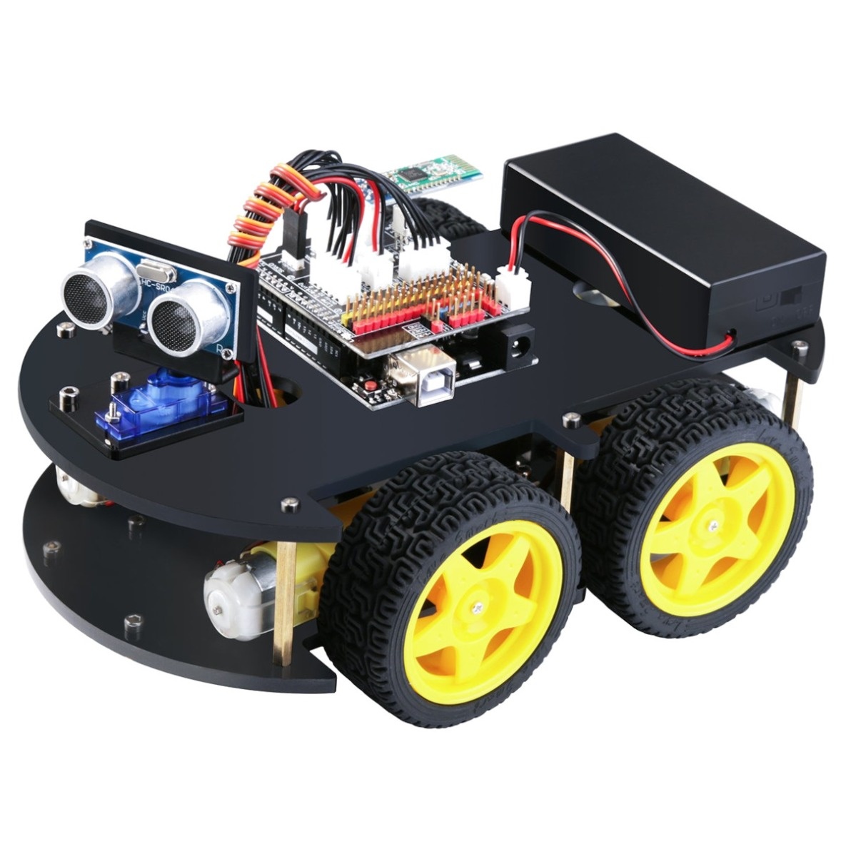 Probots Mini RC 4 Mecanum Wheel Drive Robot Car Chassis Kit UNASSEMBLED ...