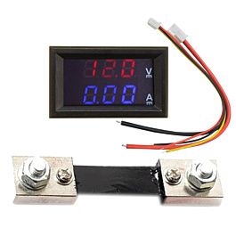 Probots 0.28 inch Dual Led DC0-100V 100A Voltage and Current Digital ...