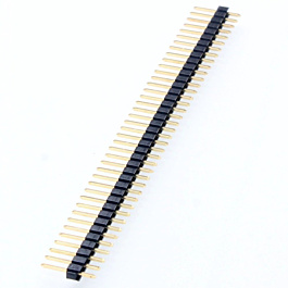 Probots 40 x 1 Male Header Pins - Straight Pitch 2.54mm Length 10mm Buy ...
