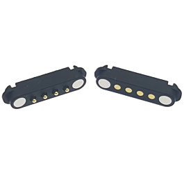 Probots 4P Magnetic Spring Loaded Pogo Pin Male Female Connector Socket ...