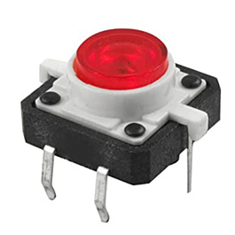 Probots Tactile Push Button Switch Momentary with Red LED Buy Online ...