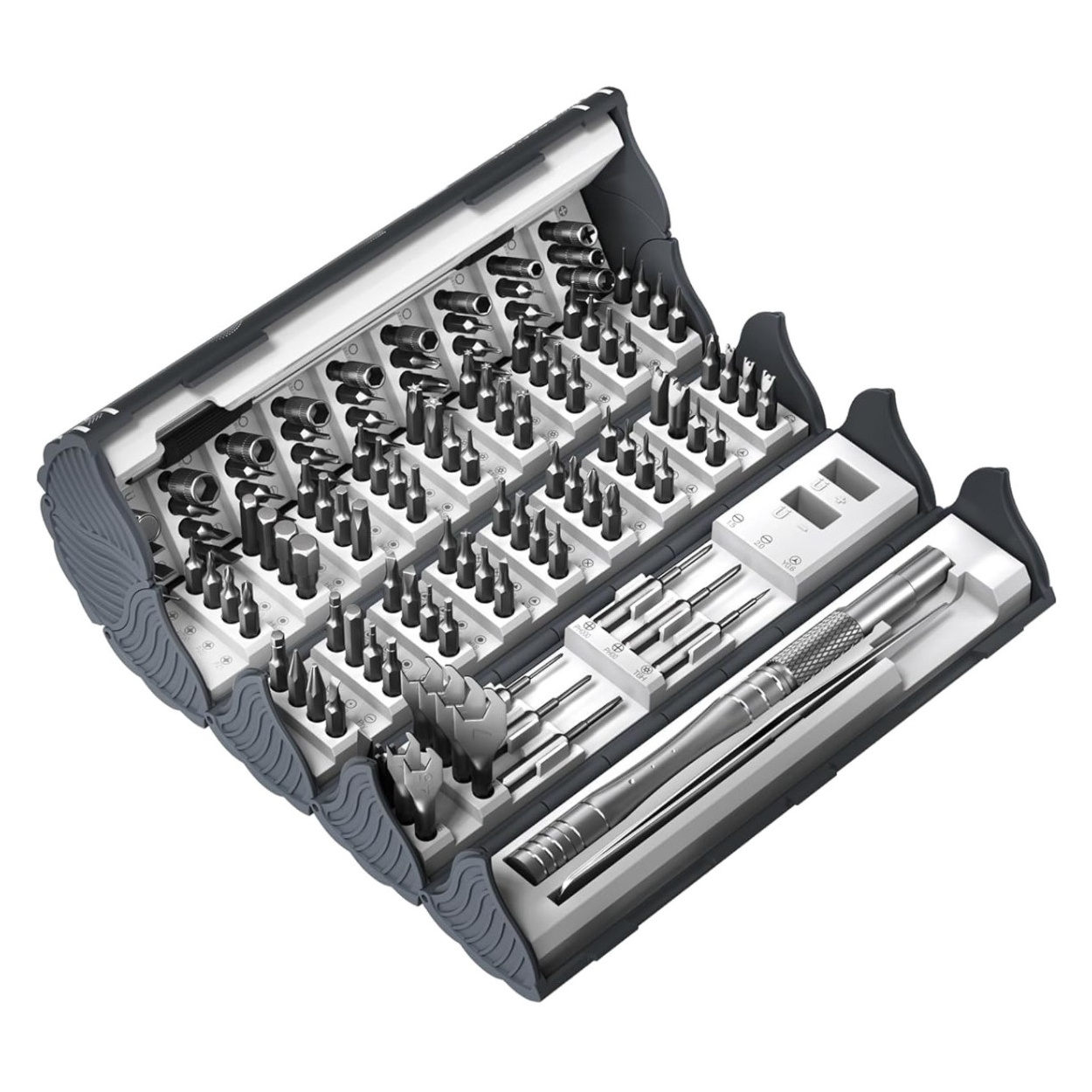Probots 128 in 1 Cylindrical Screw Driver Precision Multi Tool Kit with ...