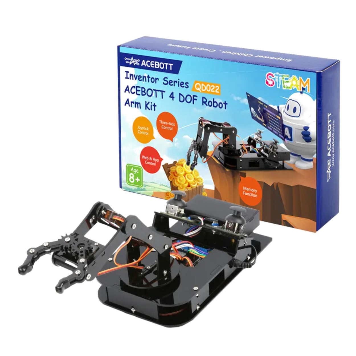 Probots ACEBOTT 4 DOF Smart Robot Mechanical Arm Programming With ESP32 Wifi Controller ...