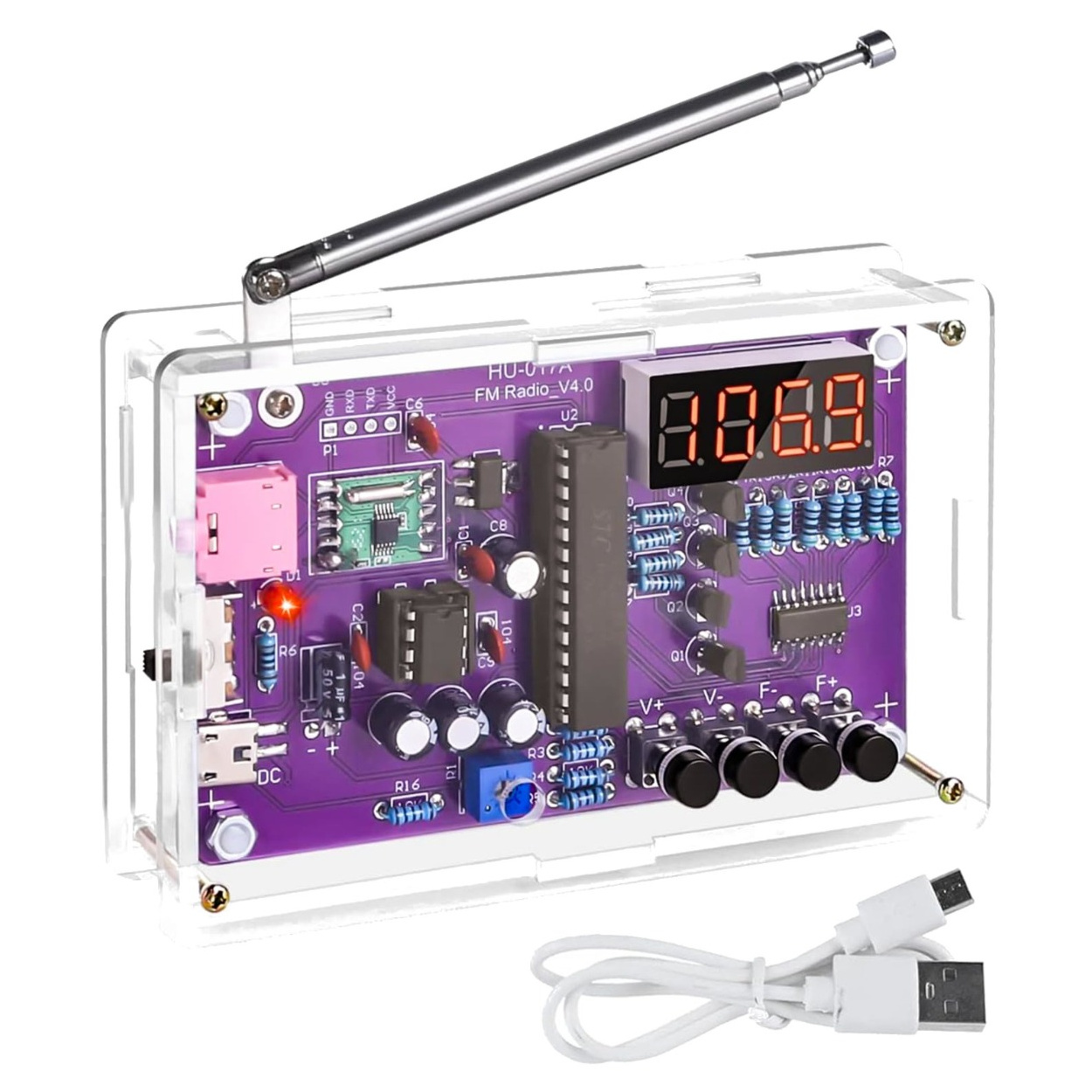 Probots FM Radio 87.5MHz~108MHz Electronic Unassembled DIY Kit Buy Online India