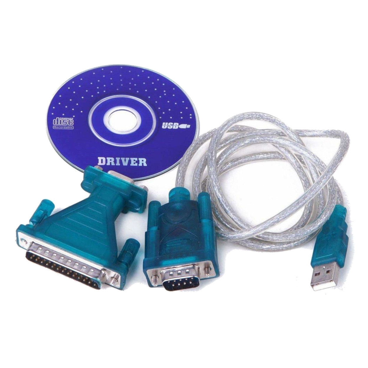Probots HL-340 USB to Serial COM RS232 DB9 DB25 Converter Adapter Cable ...