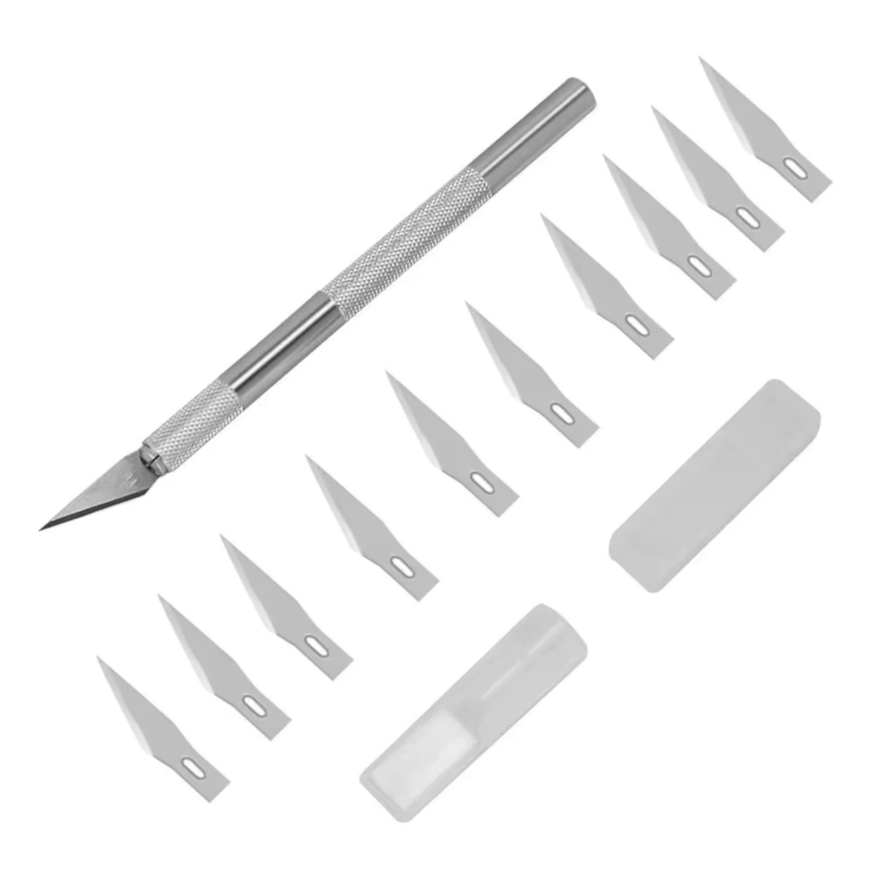 Probots Non-Slip Metal Handle Scalpel Knife 10pcs Sharp Blades ...