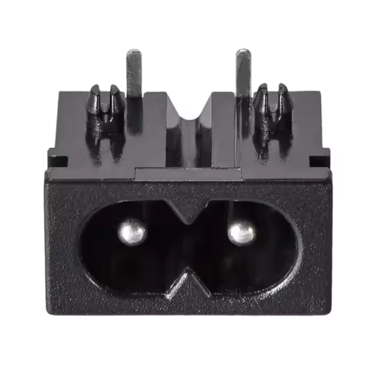 Probots IEC C8 Non-Polar 2-Pin AC Power Socket Male Connector PCB Mount ...