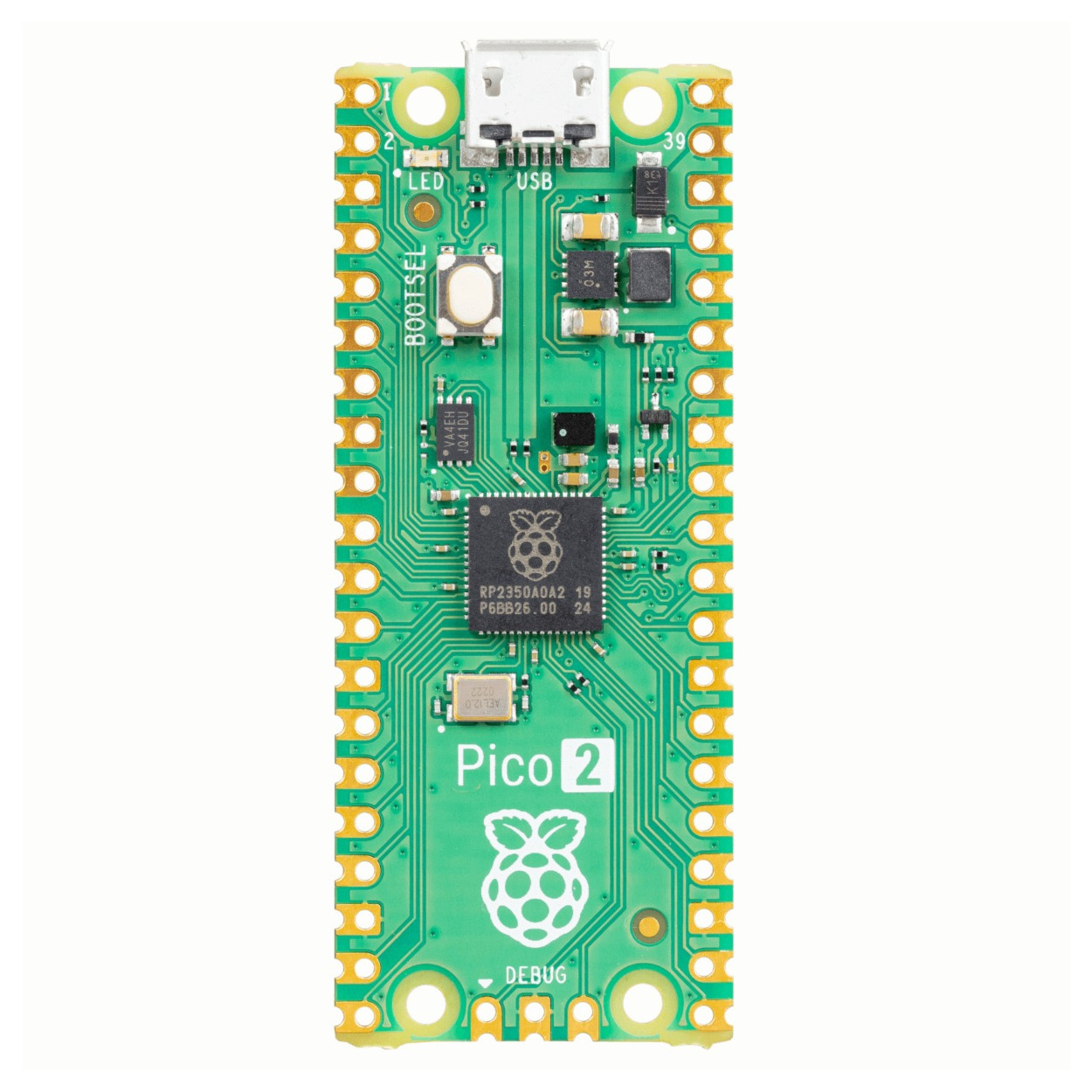Probots Raspberry Pi Pico 2 Development Board ARM Cortex-M33/RISC-V Hazard3 520KB RAM 150MHz Buy ...
