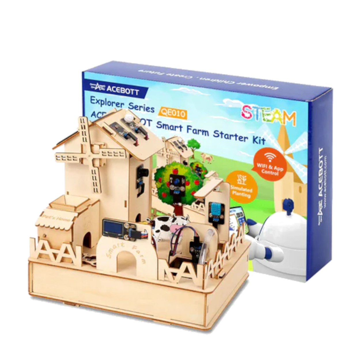 Probots ACEBOTT Smart Farm STEM Starter Educational DIY Kit ESP32 Wifi ...