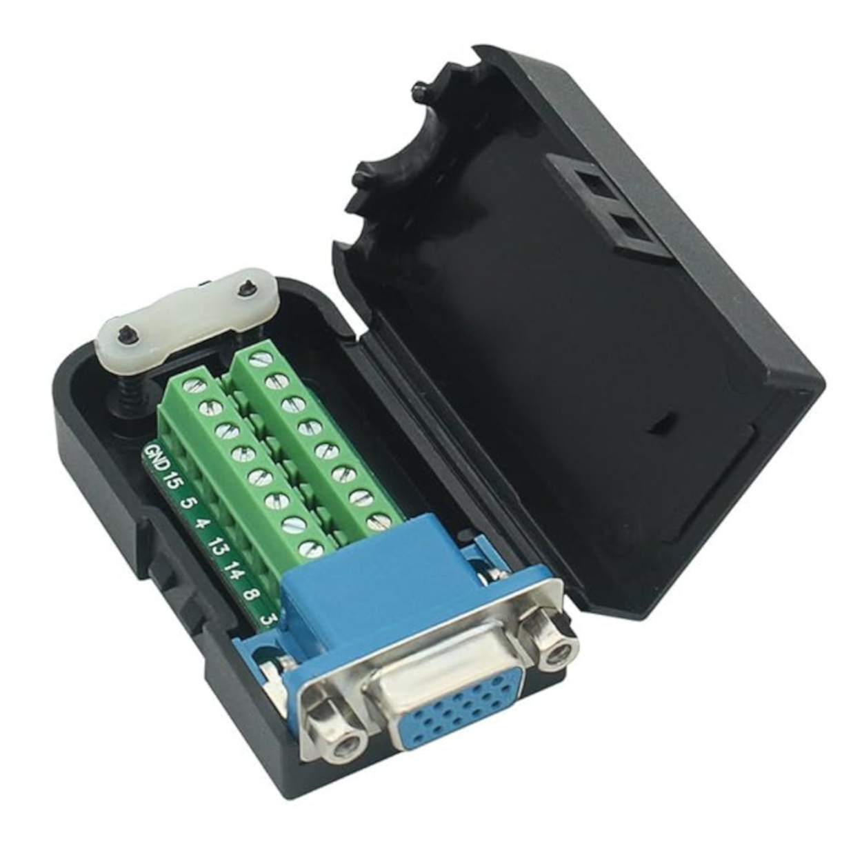 Probots VGA 15Pins 3 Row Female To Screw Terminal Block Adapter ...