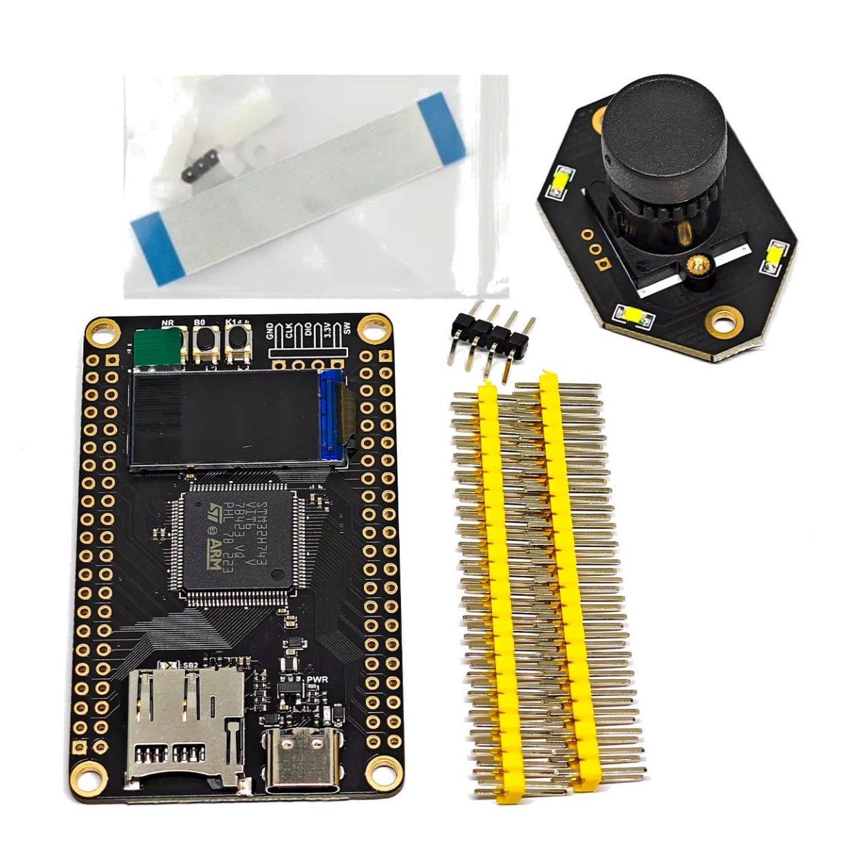 Probots WeAct Studio STM32H743VIT6 Development Core Board With 0.96" TFT Screen OV7725 M12 ...