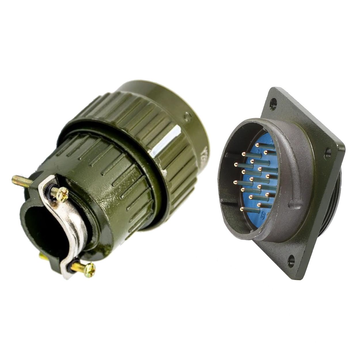 Probots YP36 16 Pole 3A Panel Mount Aviation Connector Male Plug+Female ...