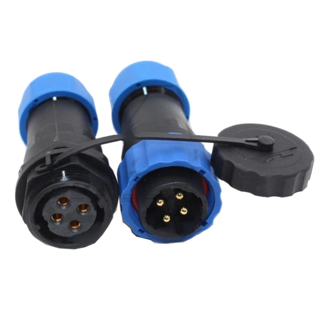 Probots SD20-4PIN 25A Waterproof Panel Mount Aviation Connector Male ...