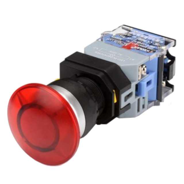 Probots ProMax 22MM Emergency Stop Switch Plastic Mushroom Head with ...