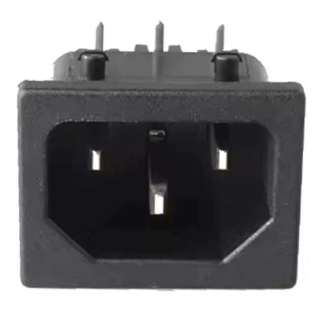 Probots IEC C14 3-Pin AC Power Socket with Fuse Holder & Switch Male ...