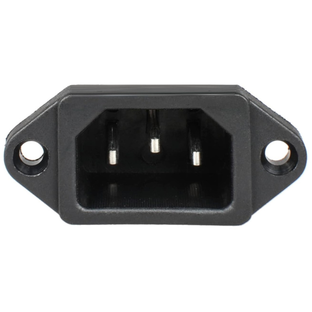 Probots IEC C14 3-Pin AC Power Socket with Fuse Holder & Switch Male ...