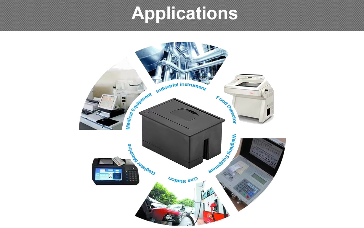 Probots QR204 58mm Embedded Thermal Receipt Printer Mini TTL USB Panel Mount Black Buy Online India