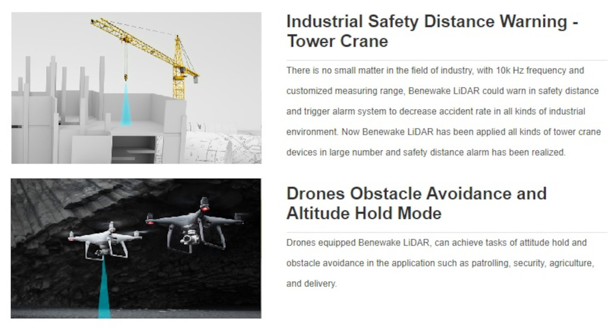 Probots Benewake TF02 Pro LIDAR Distance Sensor 40m UART Buy Online Buy ...