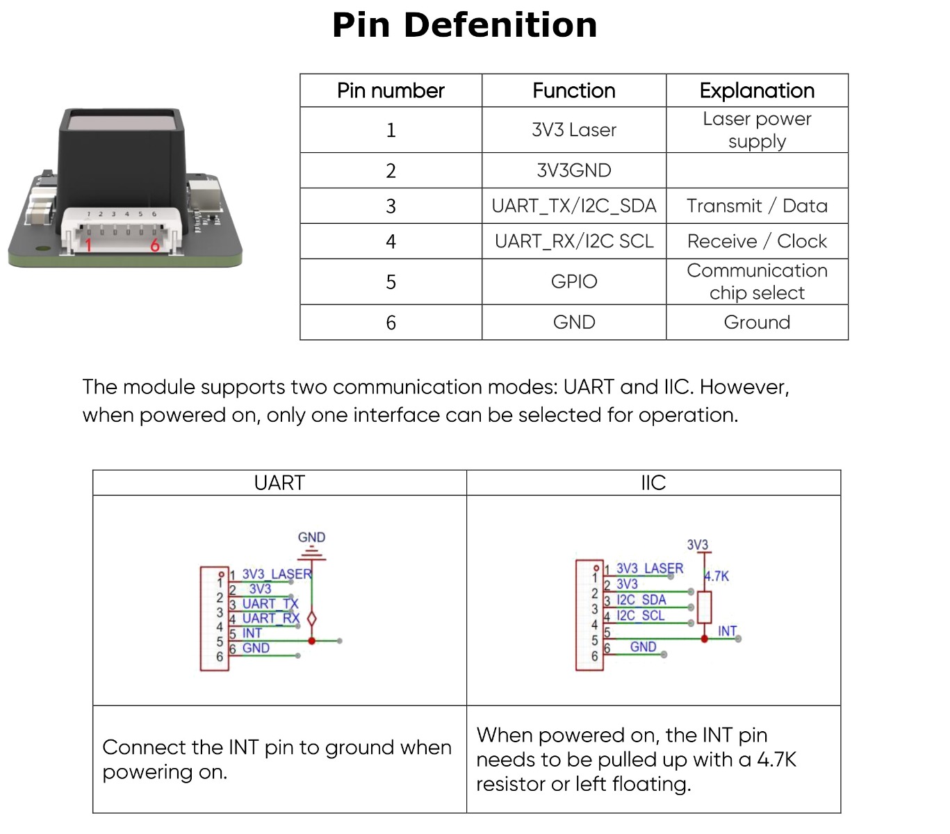 Probots Benewake TFS20-L Miniaturized LIDAR Distance Sensor 20m UART/I2C Buy Online India