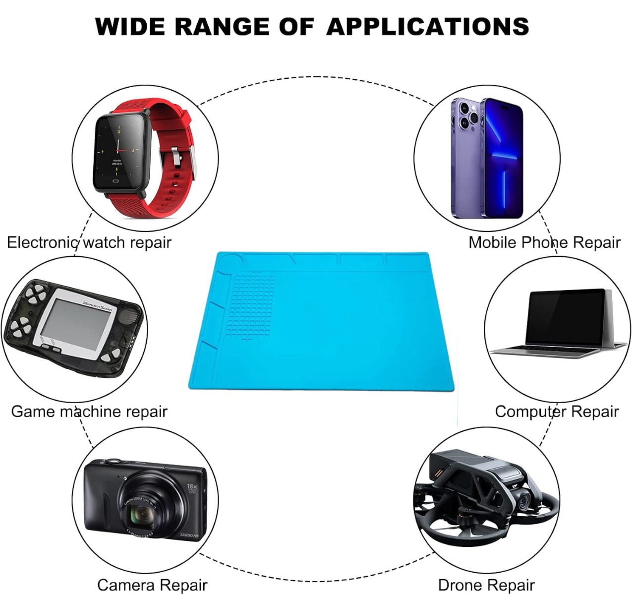 Probots ESD Anti Static Magnetic Silicone Heat Insulation Working Mat ...