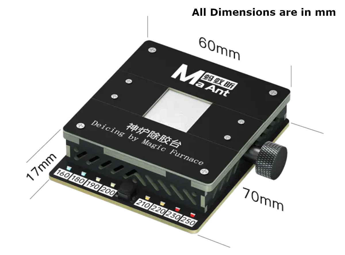 Probots MaAnt SL-1 Devine Furnace Heating Plate IC Chip BGA SMD De ...