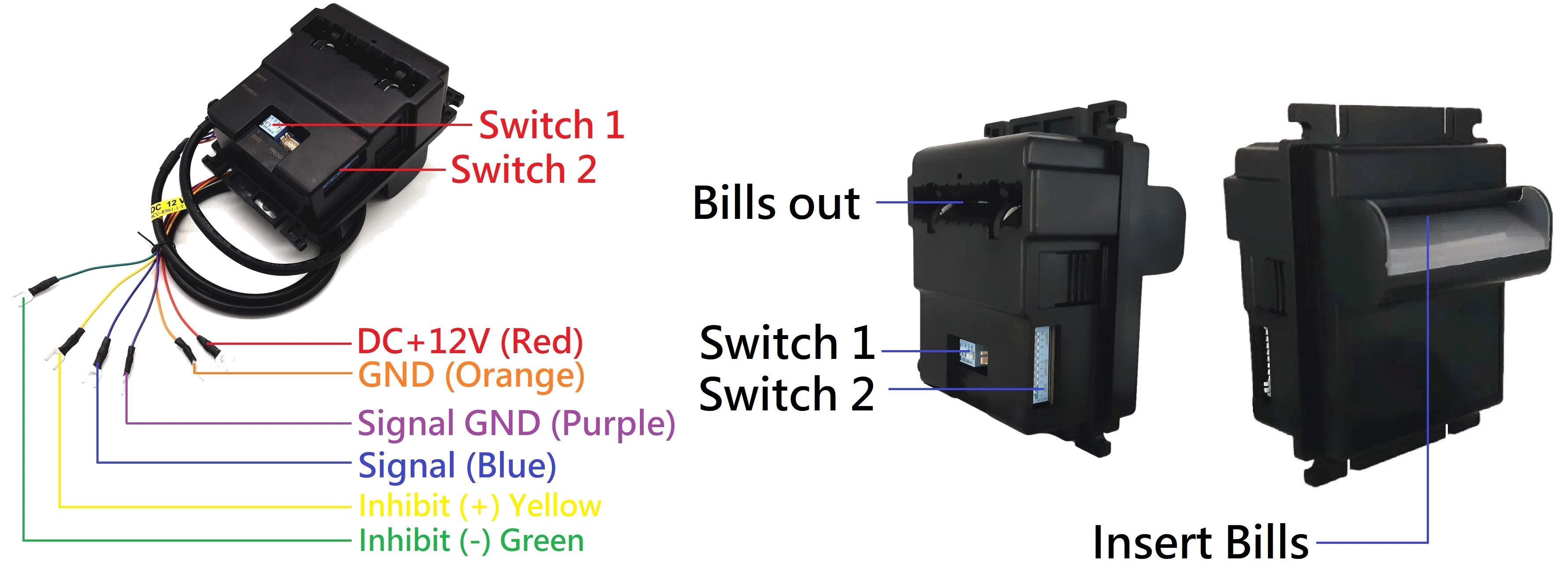 Probots Multi Bills Note Acceptor Programmable Module For Vending ...