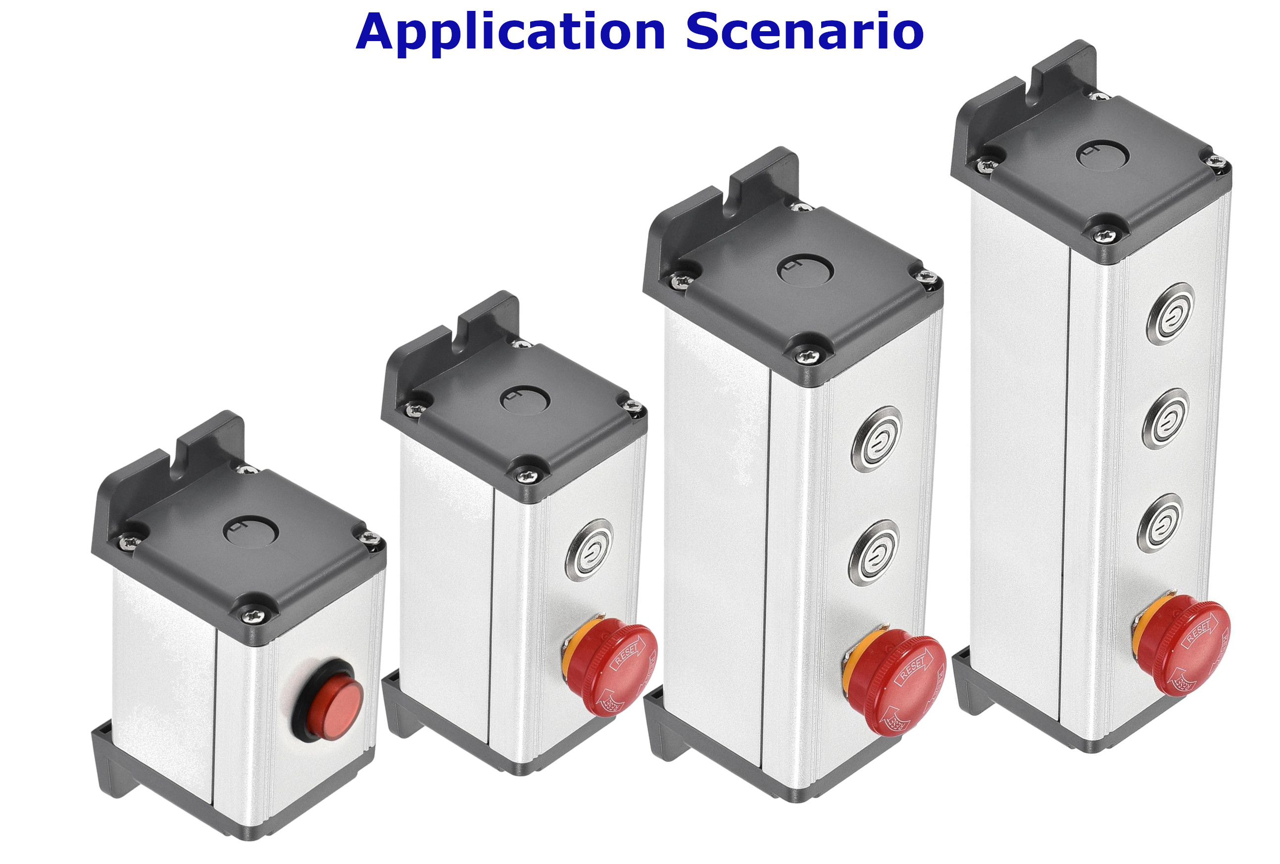 Probots Promax 16mm 3-Hole Push Button Metal Switch Box Control ...