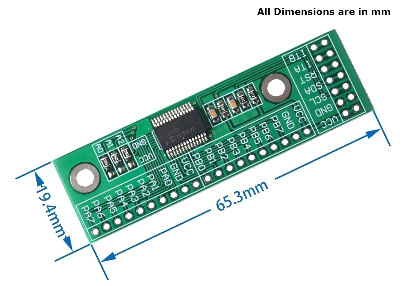 Probots MCP23017 I2C Serial Interface Bidirectional 16 bit I/O Expander Serial Module Buy Online ...