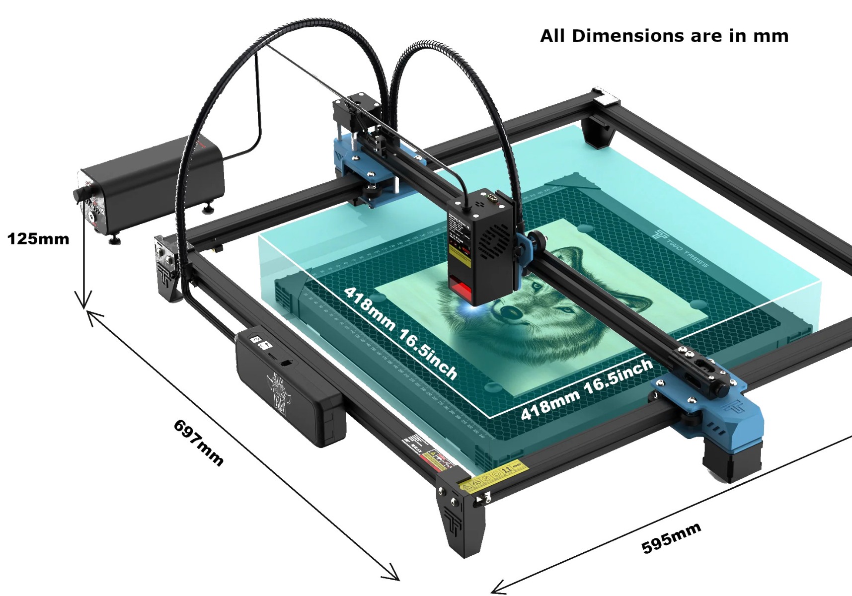 Probots Two Trees TTS-20 Pro 20W Laser CNC Engraving Machine DIY Kit Buy Online India