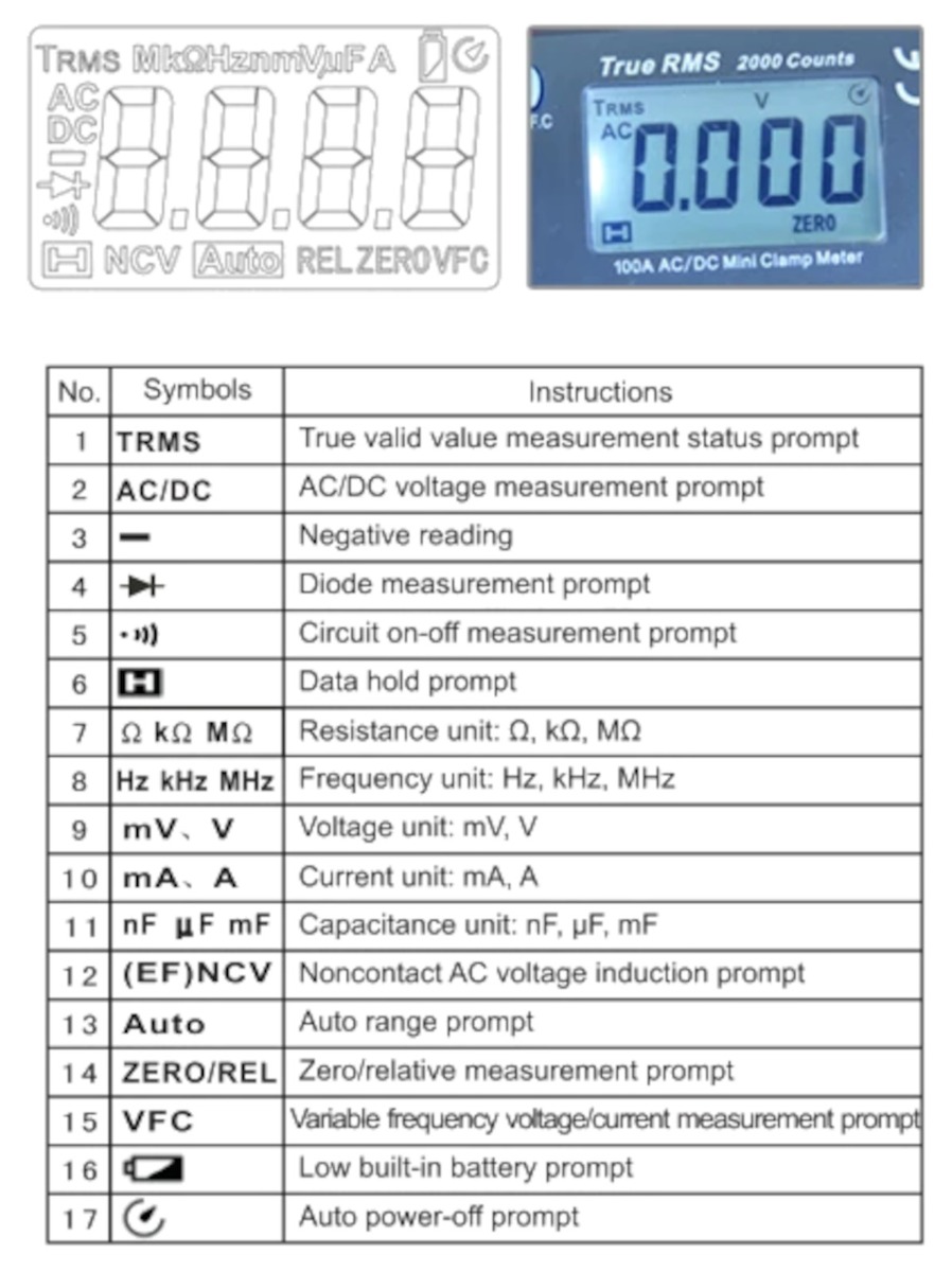 Probots UT210E Mini Clamp Meter 100A AC DC Current UNI-T Multimeter Buy ...