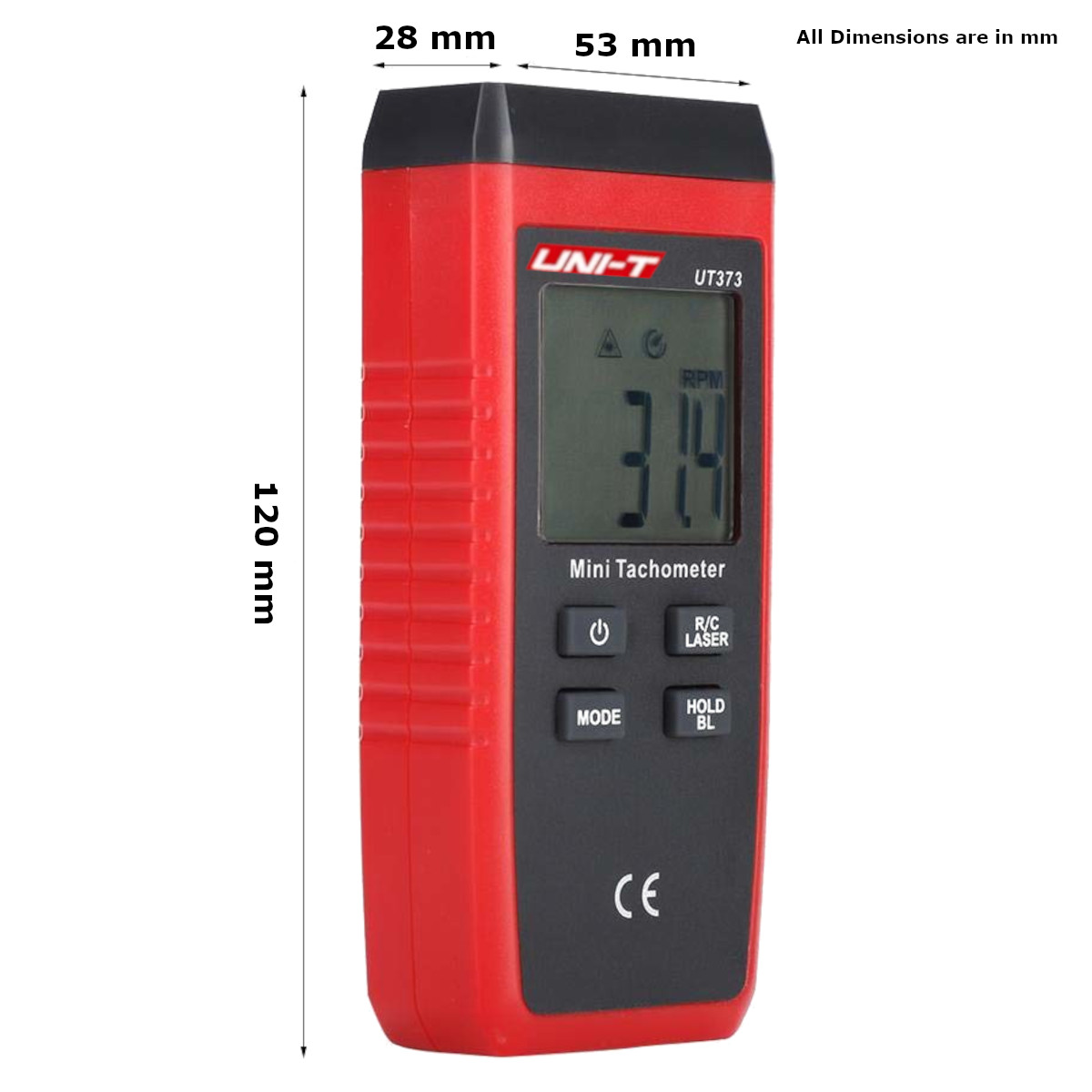 Probots UT373 Mini Non-Contact Tachometer UNI-T RPM Measuring Meter Buy ...