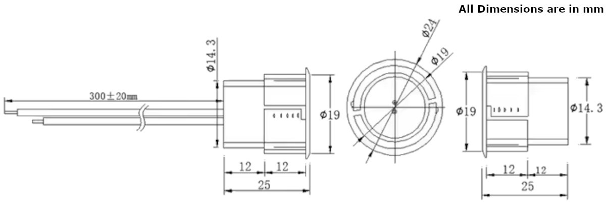 Probots LockIT LMS-R-01 Recessed Mount Magnetic Sensor for Door ...